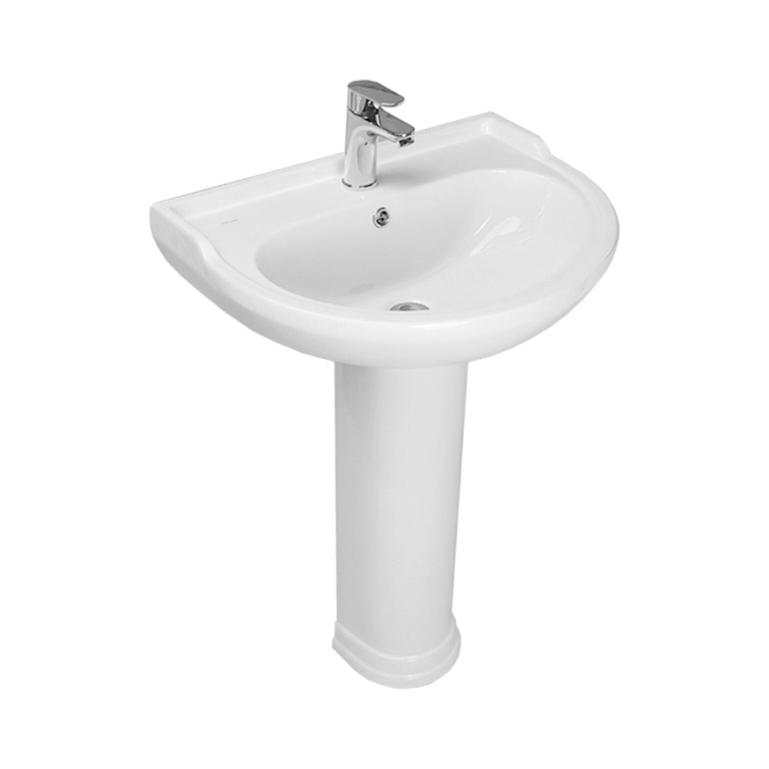 AQUASAN WAHA WASH BASIN FULL PEDASTAL - Al Manzil