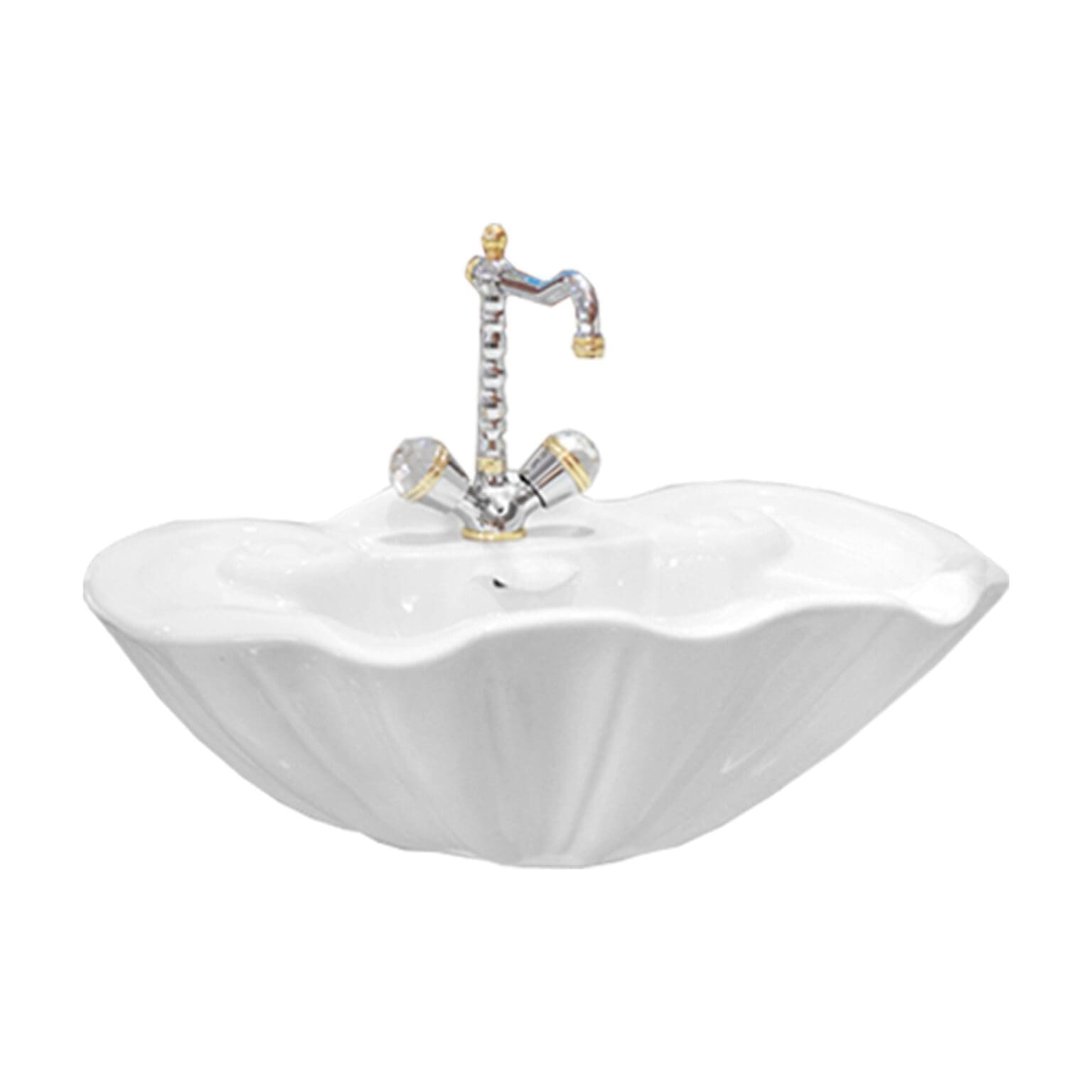 AQUASAN SHELL WASH BASIN ONE PIECE - Al Manzil