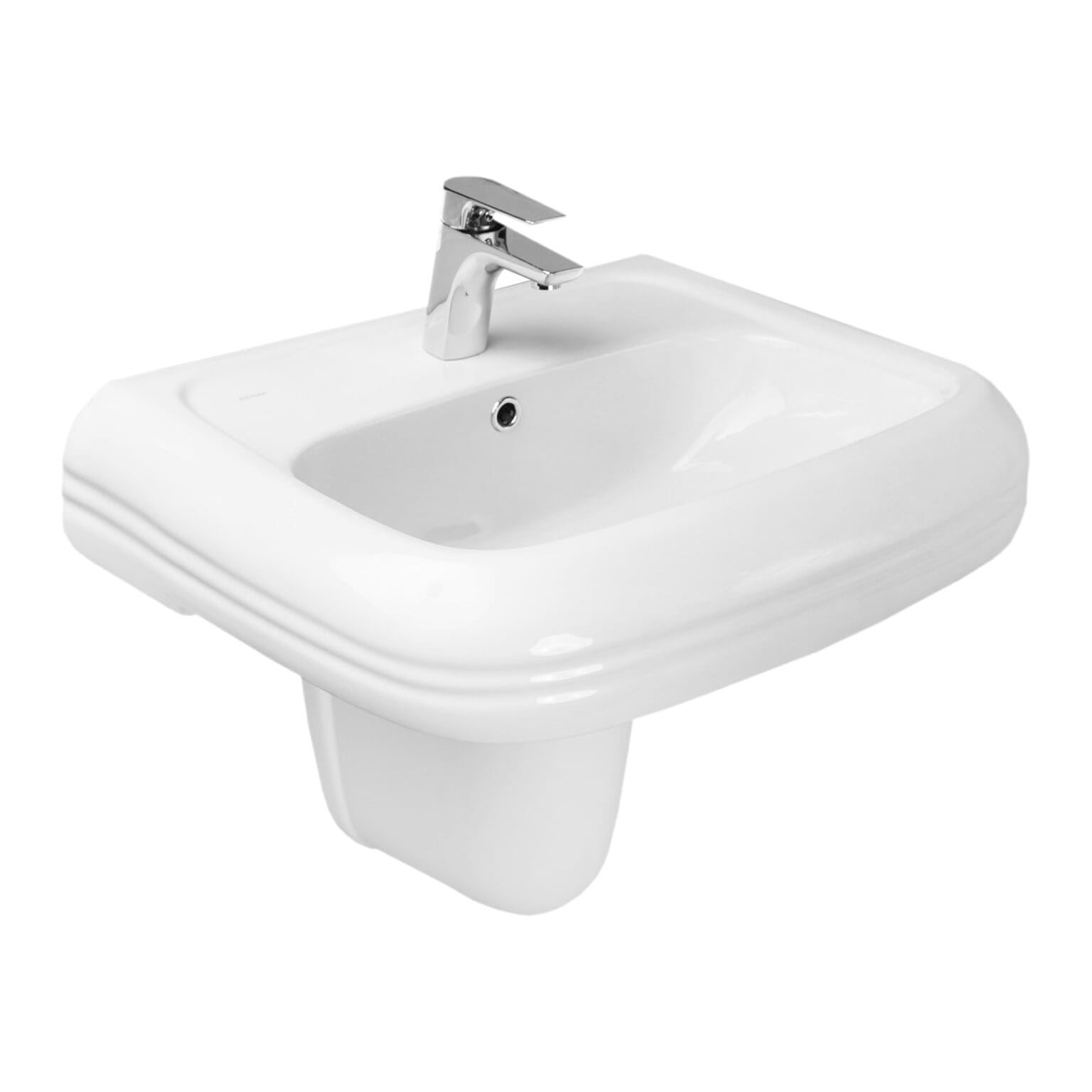 AQUASAN ROMA WASH BASIN HALF PEDASTAL - Al Manzil
